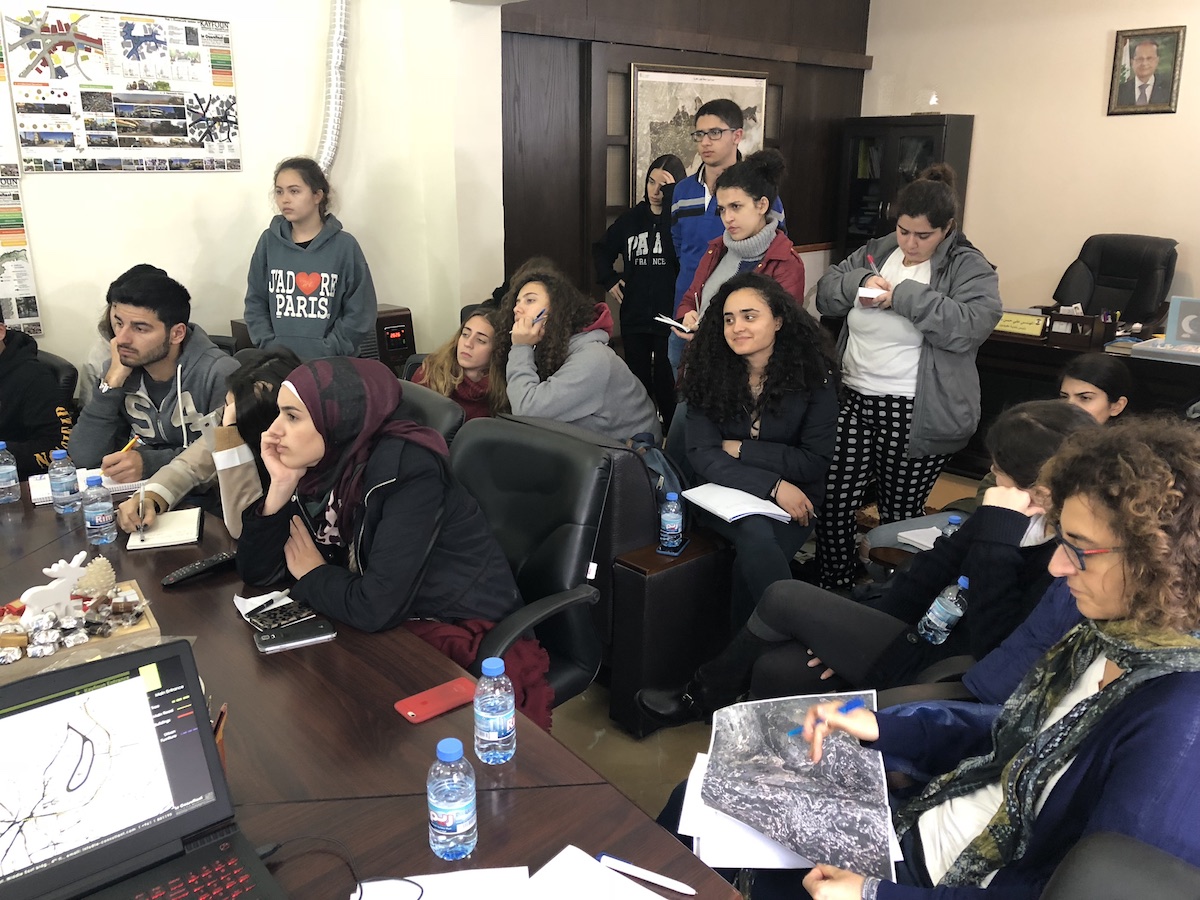 AUB students assess the Landscape of Shemlan and ecotourism trails of ...