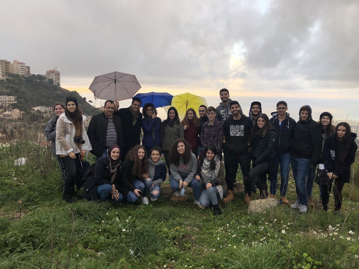AUB students assess the Landscape of Shemlan and ecotourism trails of ...