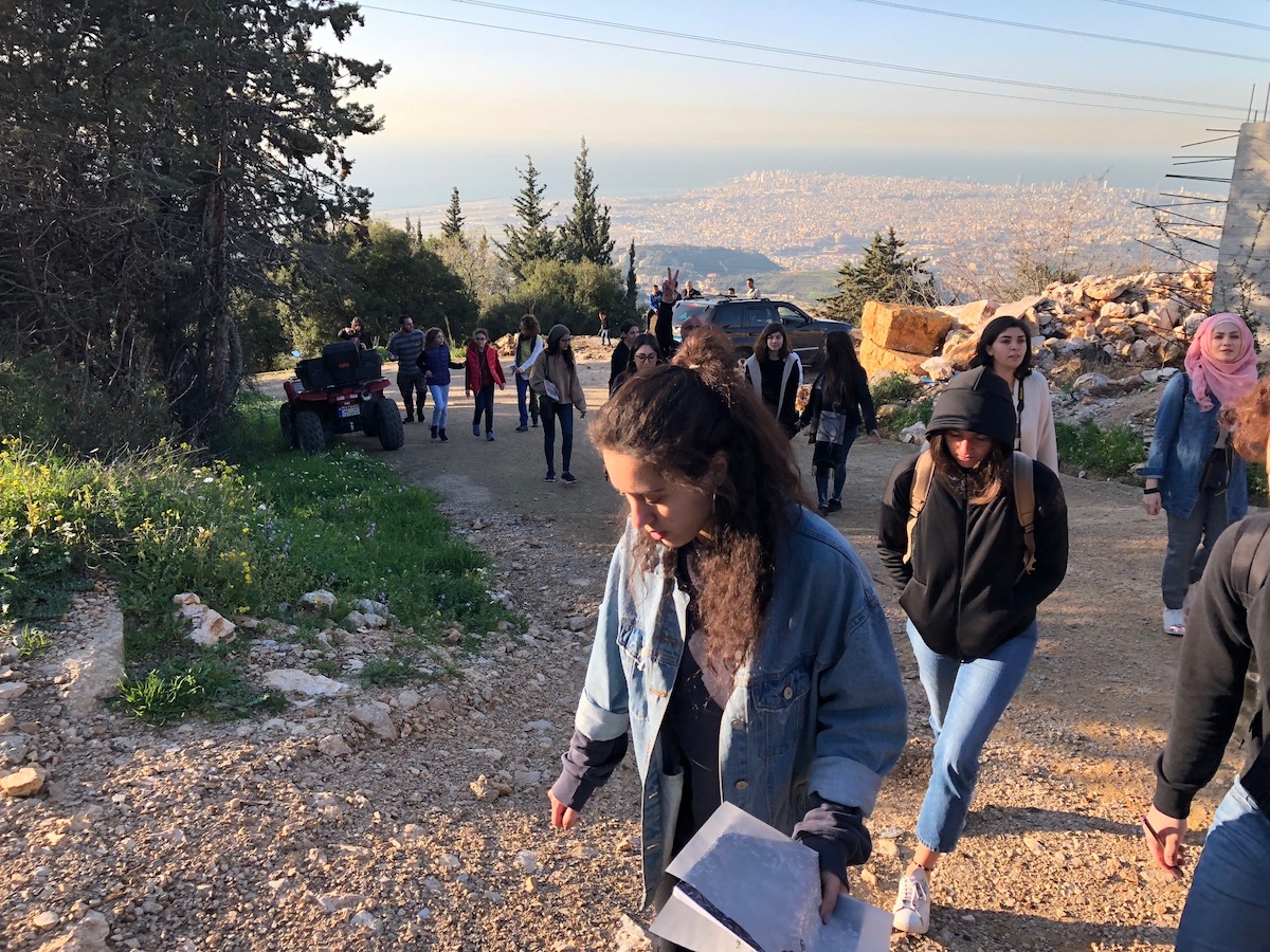 AUB students assess the Landscape of Shemlan and ecotourism trails of ...