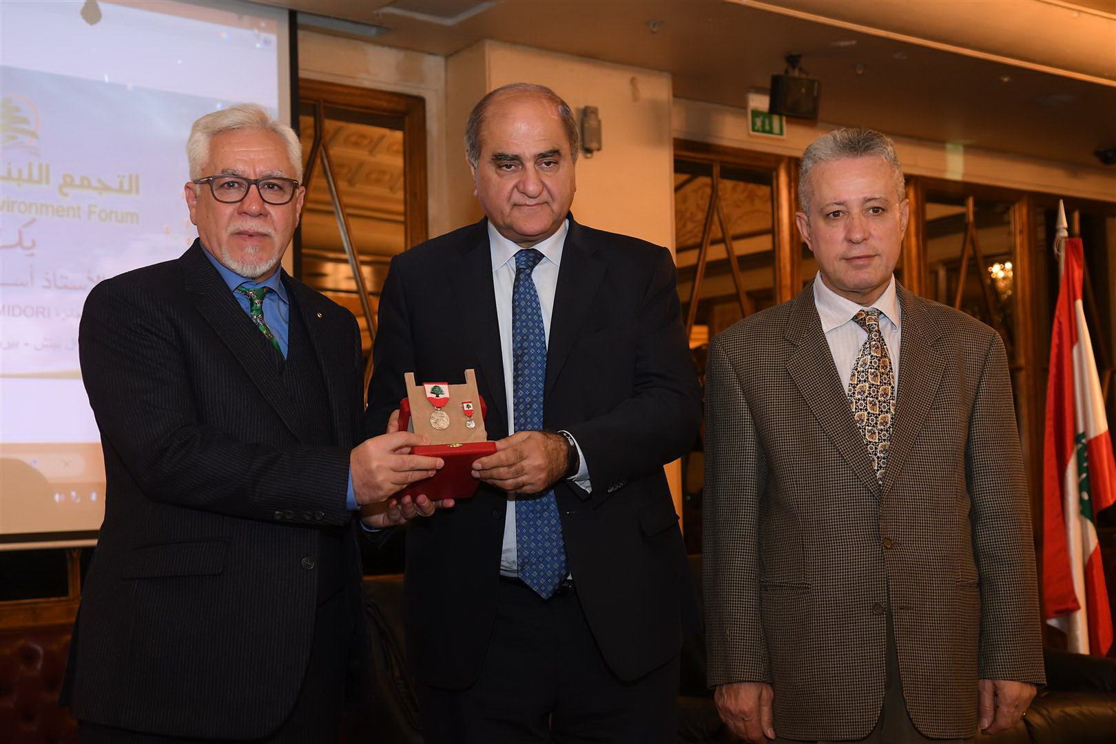 Lebanese President Michel Aoun awards Assad Serhal Silver Lebanese ...