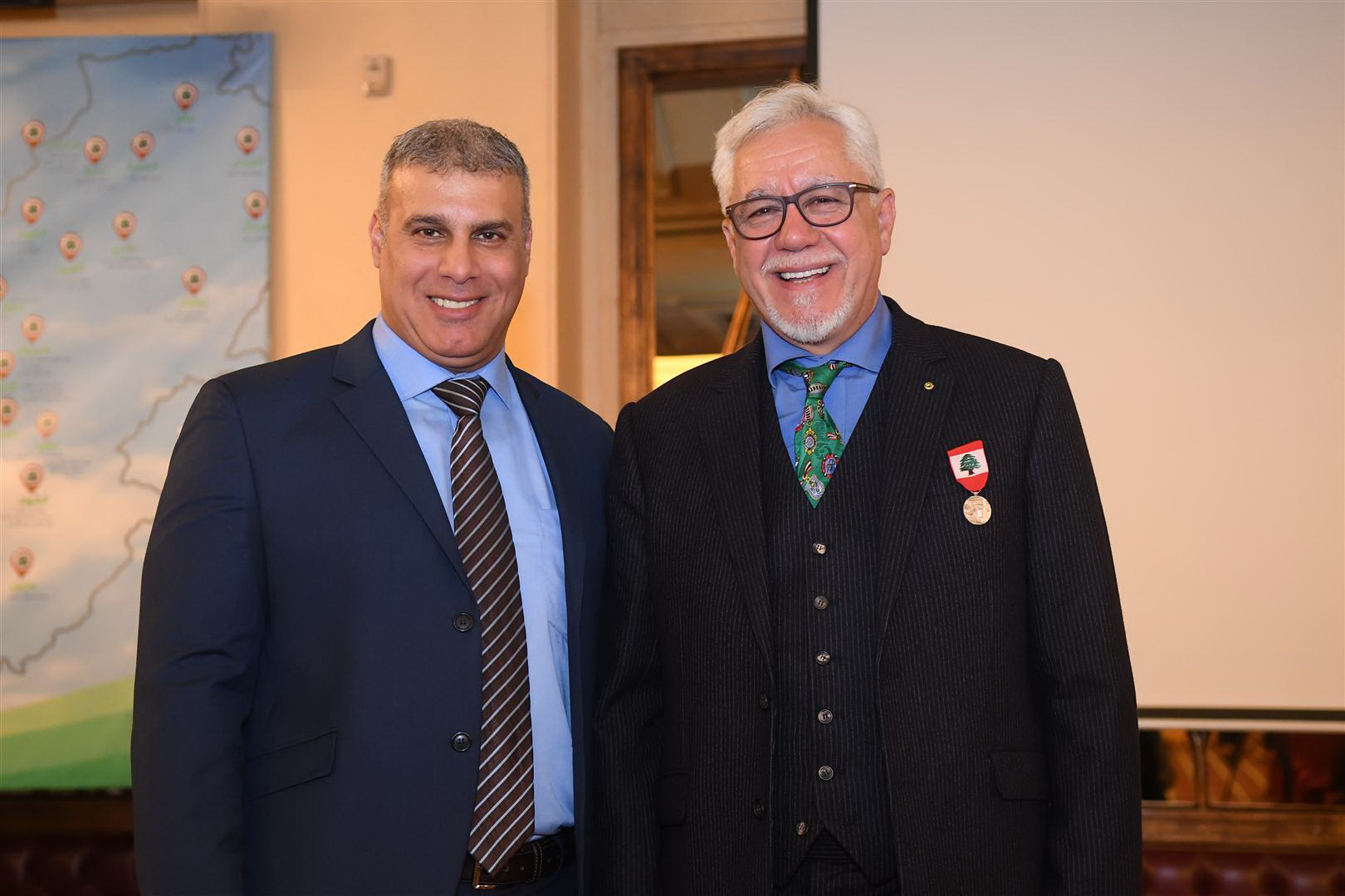 Lebanese President Michel Aoun awards Assad Serhal Silver Lebanese ...